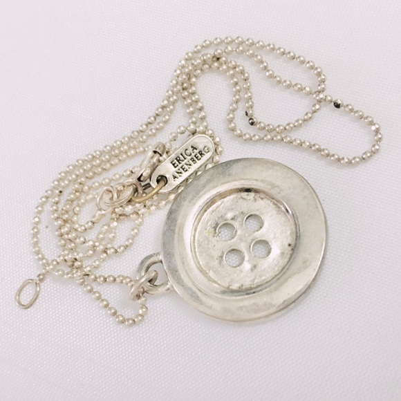 Erica Anenberg | Jewelry | Erica Anenberg Button Necklace 925 | Poshmark